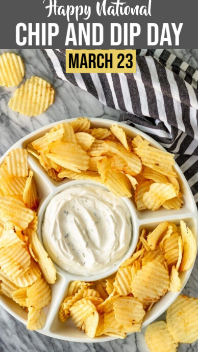 Joyful National Chip And Dip Day Instagram Story เทมเพลต | PosterMyWall
