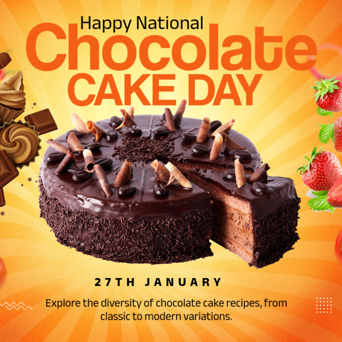 Joyful National Chocolate Day Instagram Post Template | PosterMyWall
