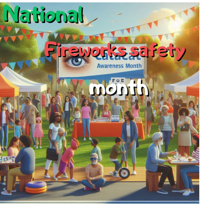 Joyful National Fireworks Safety Month Instagram Post Template ...