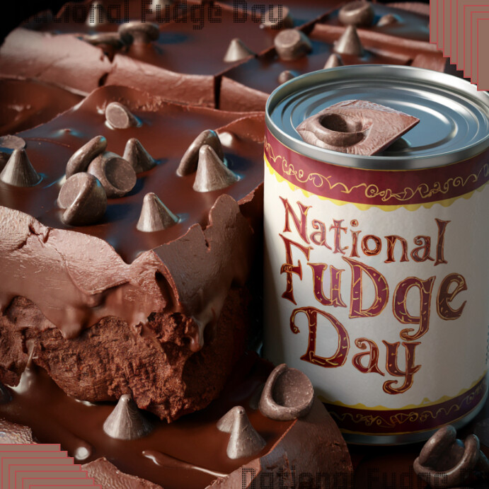 Joyful National Fudge Day Instagram Post Template | PosterMyWall