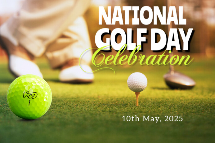 Copy of Joyful National Golf Day Poster | PosterMyWall