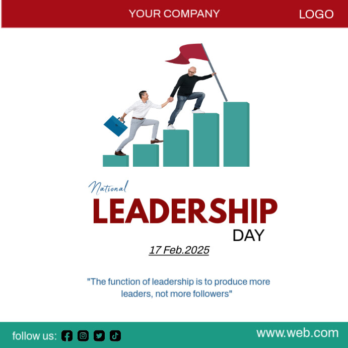 Copy of Joyful National Leadership Day Instagram Post | PosterMyWall