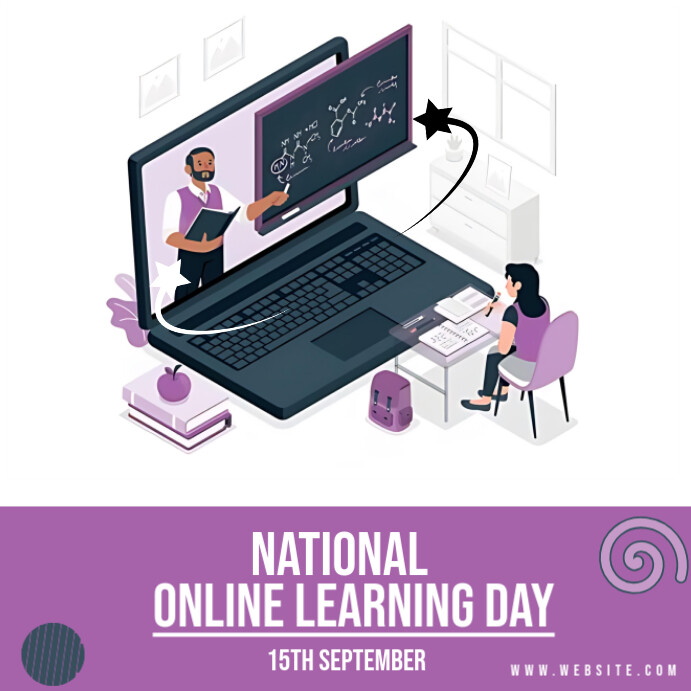Copy of Joyful National Online Learning Day Instagram | PosterMyWall