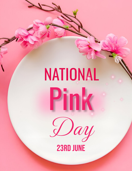 Copy of Joyful National Pink Day Flyer (us Letter) | PosterMyWall