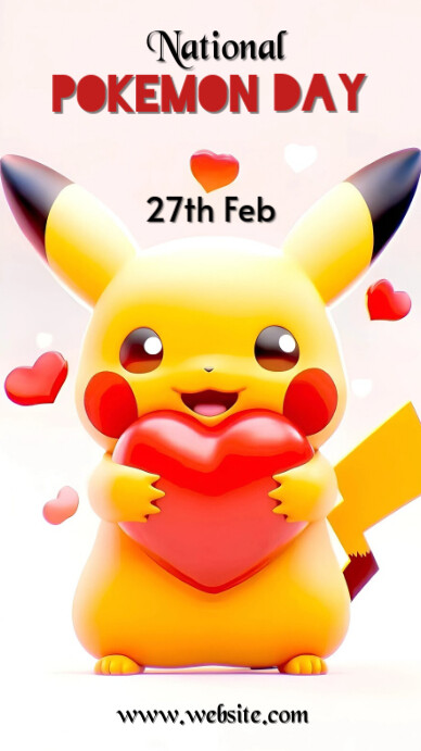 Copy of Joyful National Pokemon Day Instagram Story | PosterMyWall