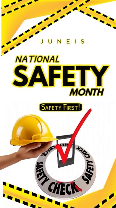 Copy of Joyful National Safety Month Digital Display (9:16) | PosterMyWall