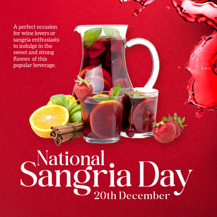 Copia de Joyful National Sangria Day Instagram Post | PosterMyWall