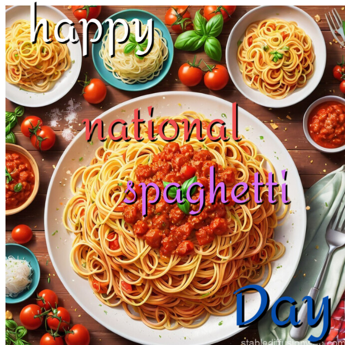 Copy of Joyful National Spaghetti Day Instagram Post | PosterMyWall