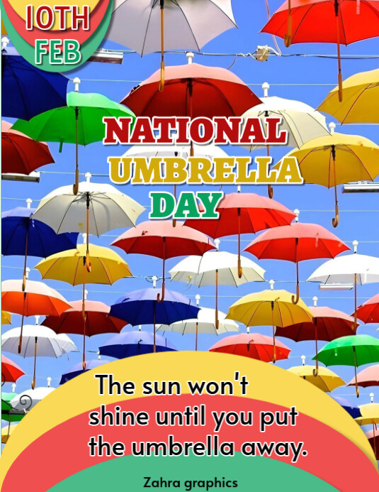 Copy of Joyful National Umbrella Day Flyer (us Letter) | PosterMyWall