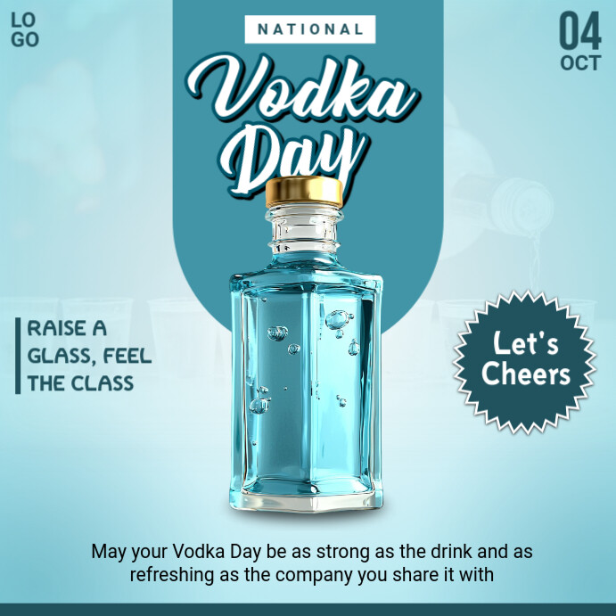Plantilla de Joyful National Vodka Day Instagram Post | PosterMyWall