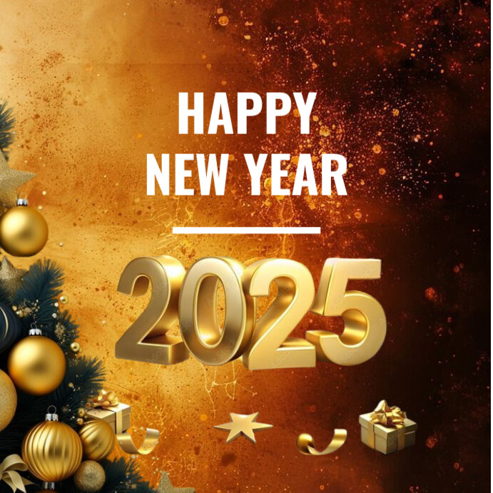 Joyful New Year 2025 Instagram Post Template | PosterMyWall