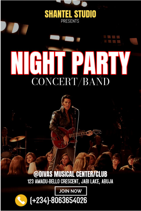 Joyful Night Club Party Poster Template | PosterMyWall