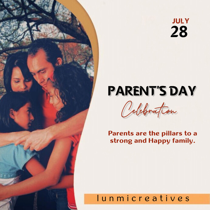 Joyful Parent Day Instagram Post Template | PosterMyWall