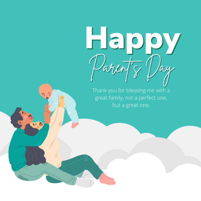 Plantilla de Joyful Parents Day Instagram Post | PosterMyWall