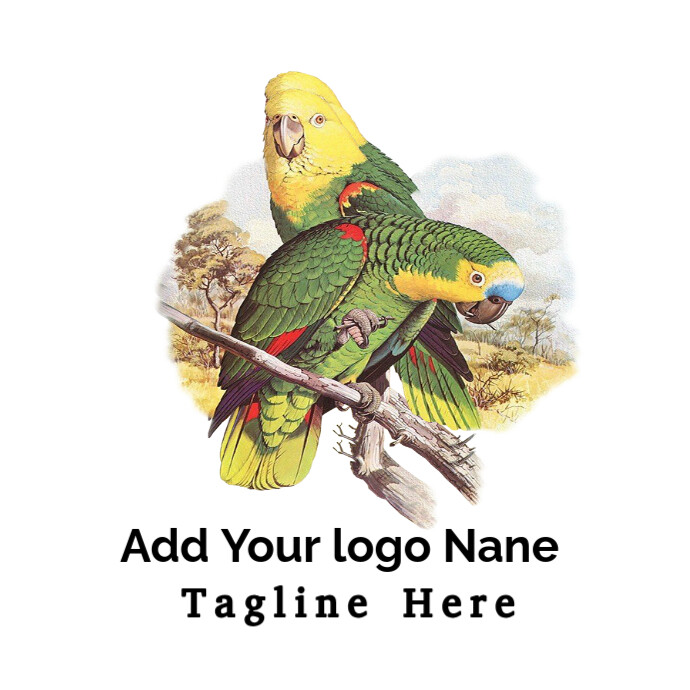 Joyful Parrots Of The World Bird Parakeet, Lo Template | PosterMyWall