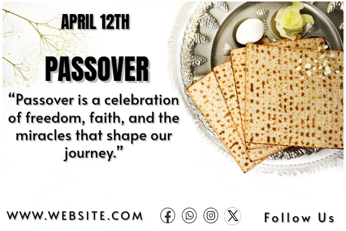 Joyful Passover Poster Template | PosterMyWall