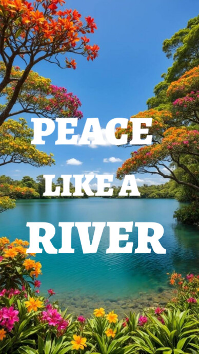 Joyful Peace Like A River Instagram Story Template | PosterMyWall