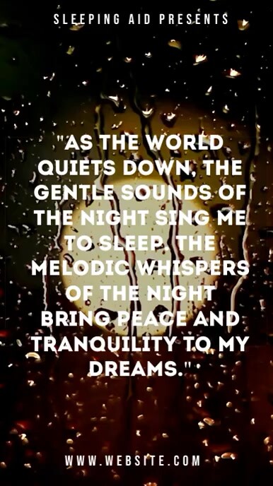 Joyful Peaceful Sleep Instagram Reel Template | PosterMyWall