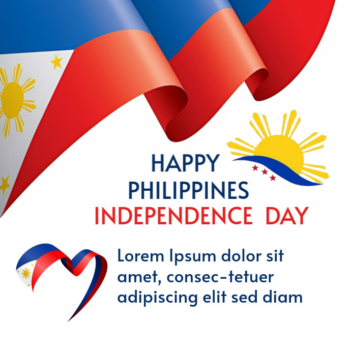 Joyful Philippines Independence Day Album Cover Template | PosterMyWall