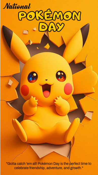 Copy of Joyful Pokémon Day Instagram Story | PosterMyWall