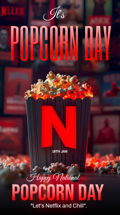 Joyful Popcorn Day Instagram Story Template | PosterMyWall