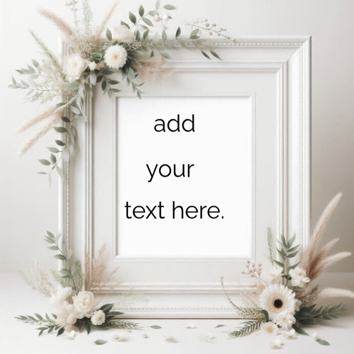 Joyful Quotation And Wedding Frame Instagram Post Template | PosterMyWall