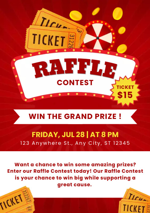 Copy of Joyful Raffle Contest A4 | PosterMyWall