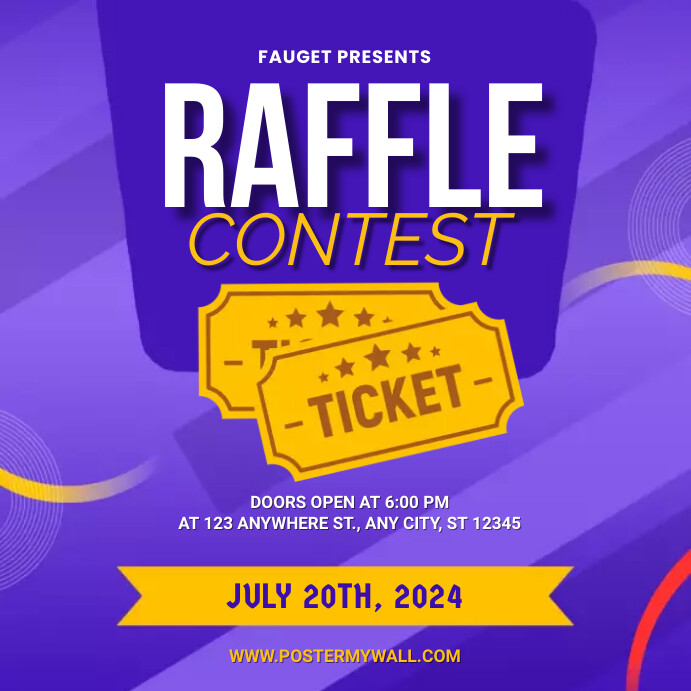 Modèle Joyful Raffle Contest Instagram Post | PosterMyWall