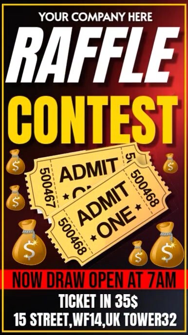 Joyful Raffle Contest Instagram Story Template | PosterMyWall