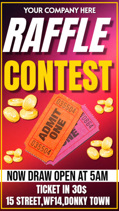 Copy of Joyful Raffle Contest Instagram Story | PosterMyWall