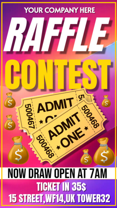 Joyful Raffle Contest Instagram Story Template | PosterMyWall
