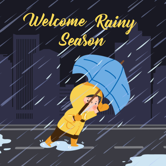 Plantilla de Joyful Rainy Season Template Instagram Post | PosterMyWall