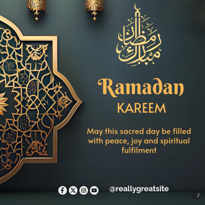 Joyful Ramadan Wishes Instagram Post Template | PosterMyWall