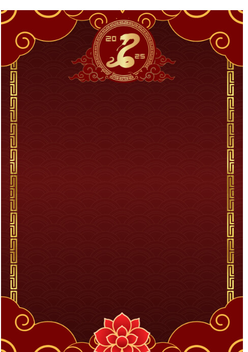 Plantilla de Joyful Red And Gold Background Flyer A5 | PosterMyWall