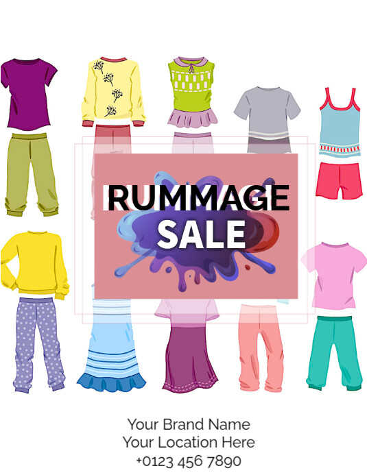 Copy of Joyful Rummage Sale Flyer (us Letter) | PosterMyWall