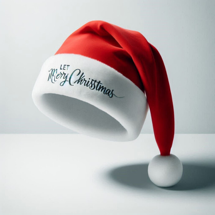 Joyful Santa Claus Cap Instagram Post Template | PosterMyWall