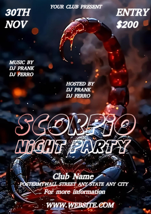 Copy of Joyful Scorpio Birthday Flyer A4 | PosterMyWall