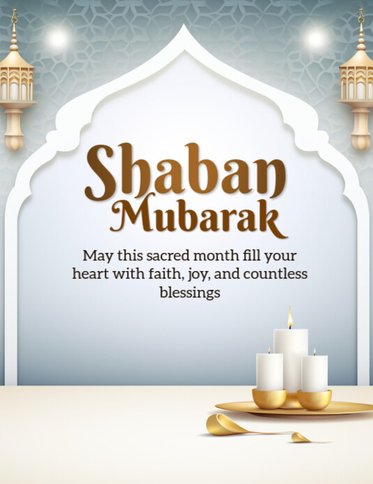 Copy of Joyful Shaban Mubarak Flyer (us Letter) | PosterMyWall