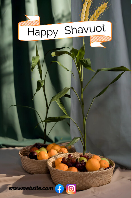 Joyful Shavuot Poster Template | PosterMyWall