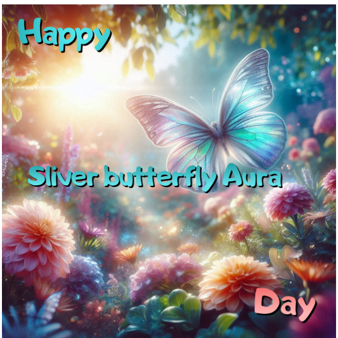 Modèle Joyful Sliver Butterfly Instagram Post | PosterMyWall