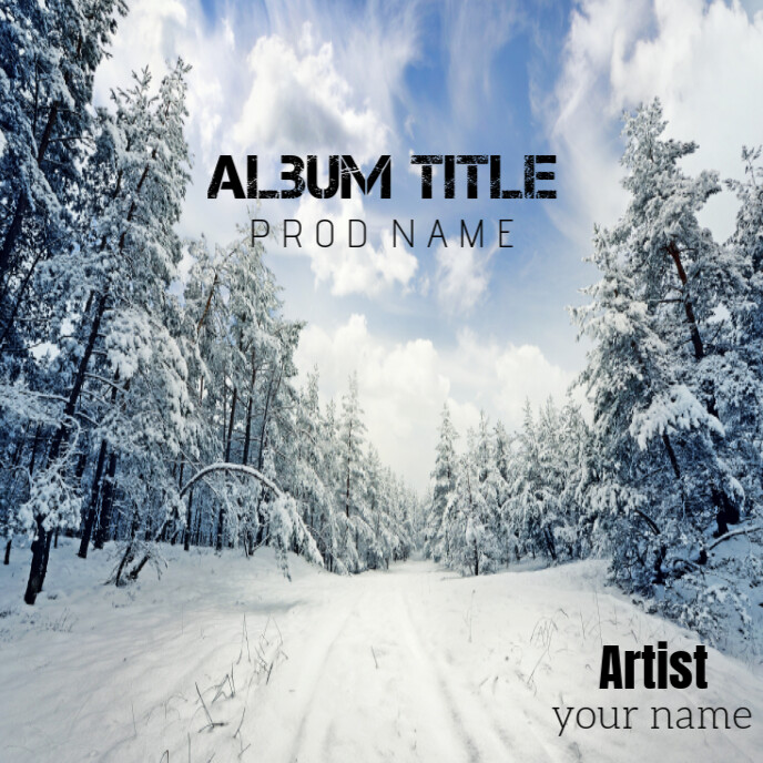 Joyful Snow Album Cover Template | PosterMyWall