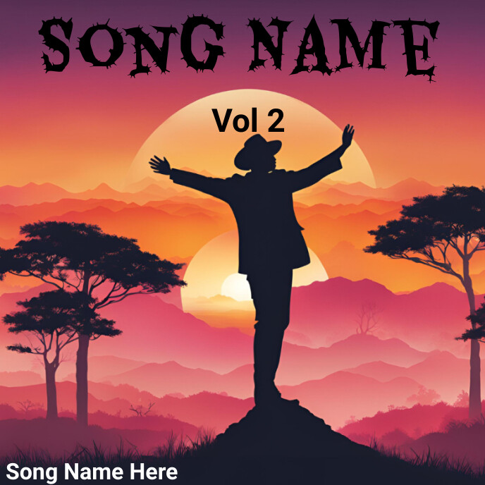 Plantilla de Joyful Song Album Cover Album Cover | PosterMyWall