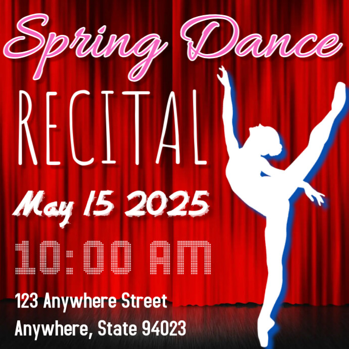 Copy of Joyful Spring Dance Recital Instagram Post | PosterMyWall