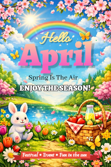 Joyful Spring Festival Poster Template | PosterMyWall