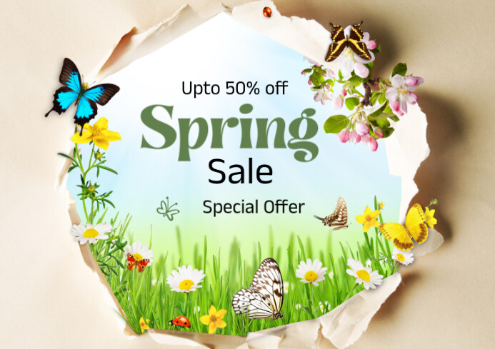 Joyful Spring Sale A4 Template | PosterMyWall