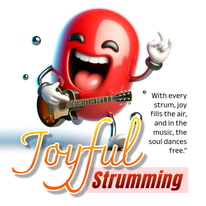 Joyful strumming Template | PosterMyWall