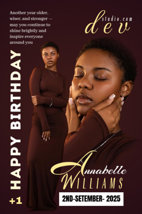 Joyful Stylish Birthday Poster Template | PosterMyWall