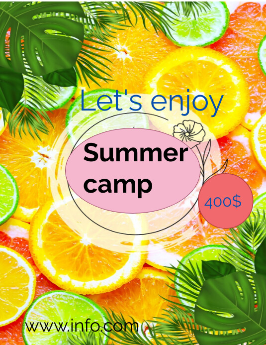 Copy of Joyful Summer Camp Flyer (us Letter) | PosterMyWall