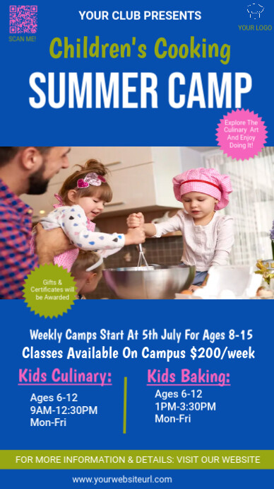 Plantilla de Joyful Summer Camp Instagram Story | PosterMyWall