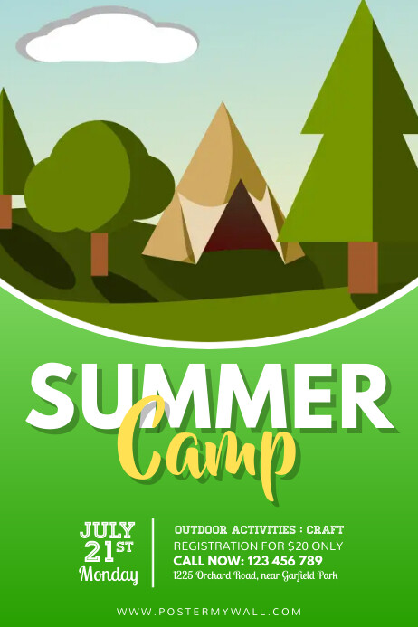 Plantilla de Joyful Summer Camp Poster | PosterMyWall